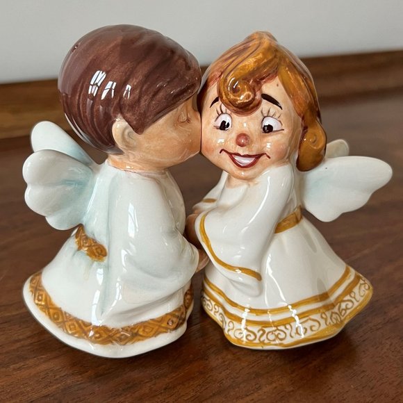 Westland Giftware | Dining | Magnetic Kissing Angel Salt And Pepper ...